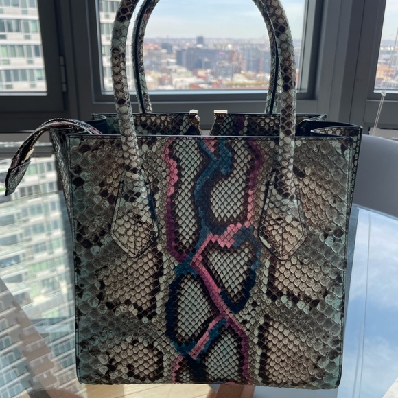 Versace | Bags | Versace Virtus Snake Print Python Lether Multicolour ...